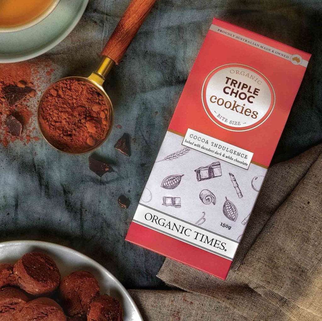Organic Times Triple Choc Cookies - Earthymamma